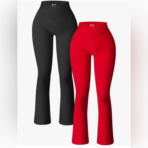 OQQ | Pants & Jumpsuits | New Oqq Ribbed Knit Seamless Wide Flare Leg ...